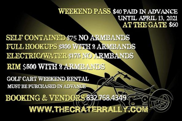 crater rally 2021 - Ride Texas