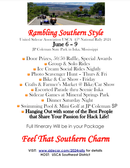 USCA flyer screenshot - Ride Texas