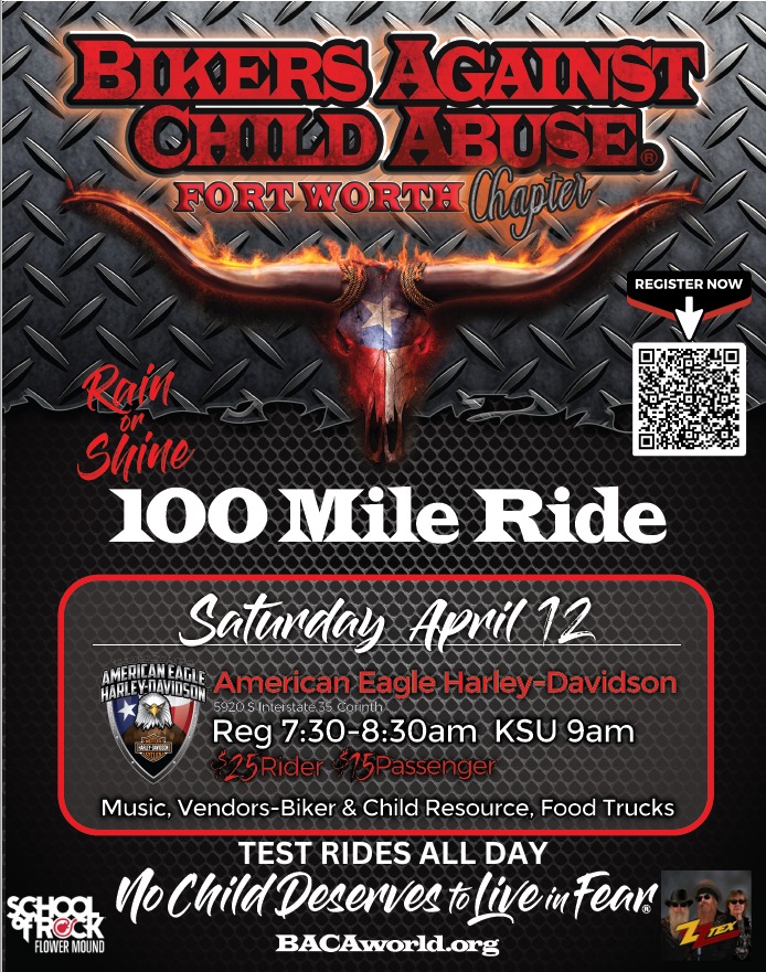Bikers Against Child Abuse 100-mile Ride - Ride Texas